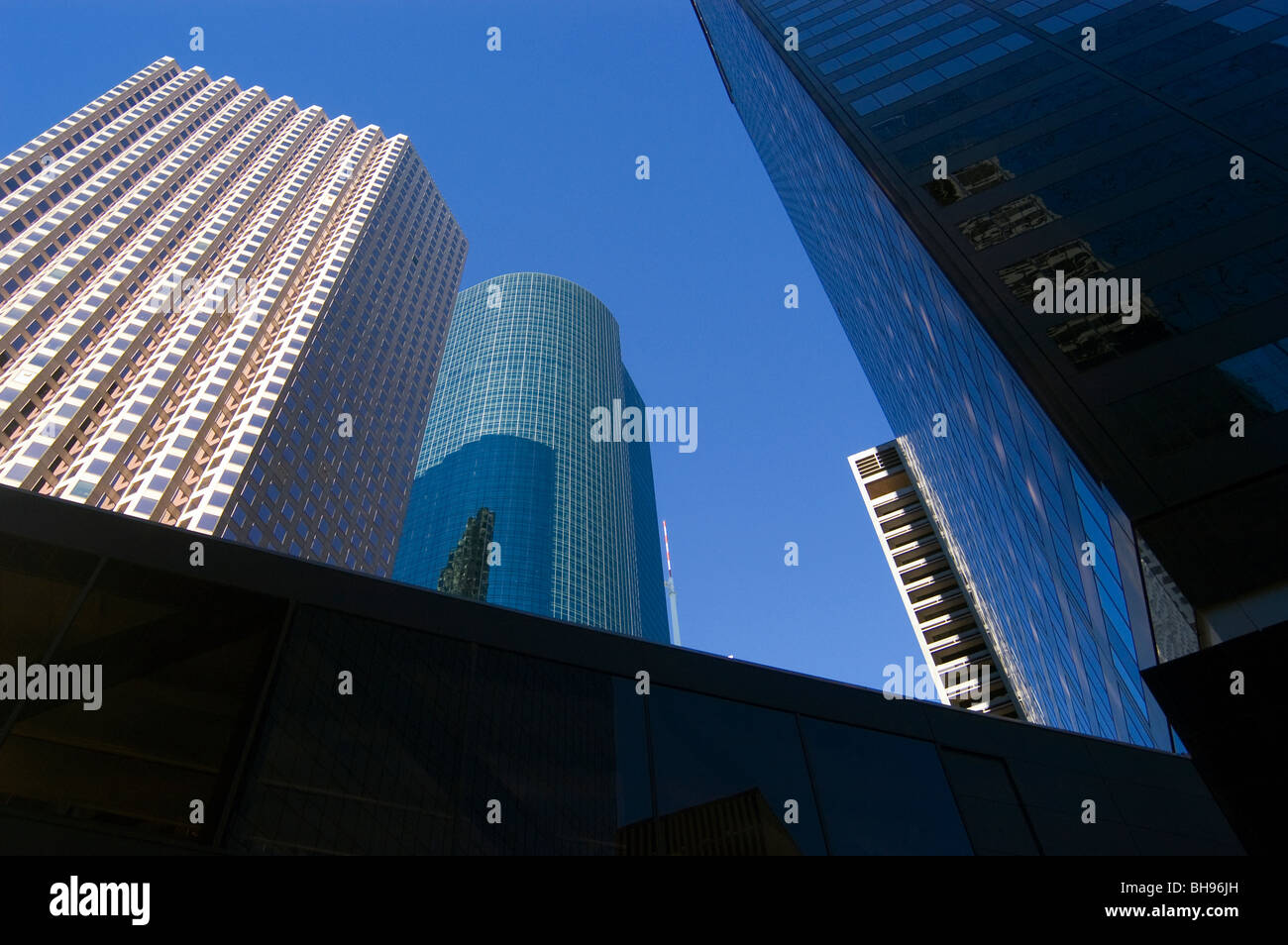 Modern buildings in the Skyline district of downtown Houston, Texas ...