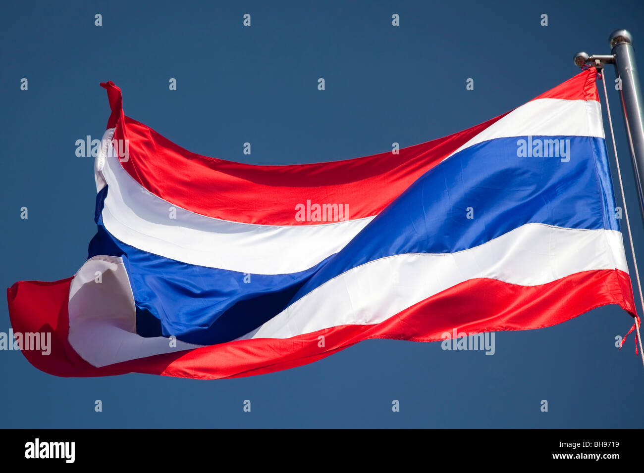 Thai flag pole hi-res stock photography and images - Alamy