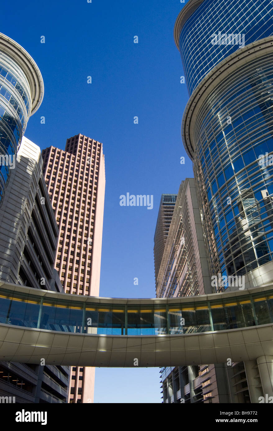 Modern buildings in the Skyline district of downtown Houston, Texas ...