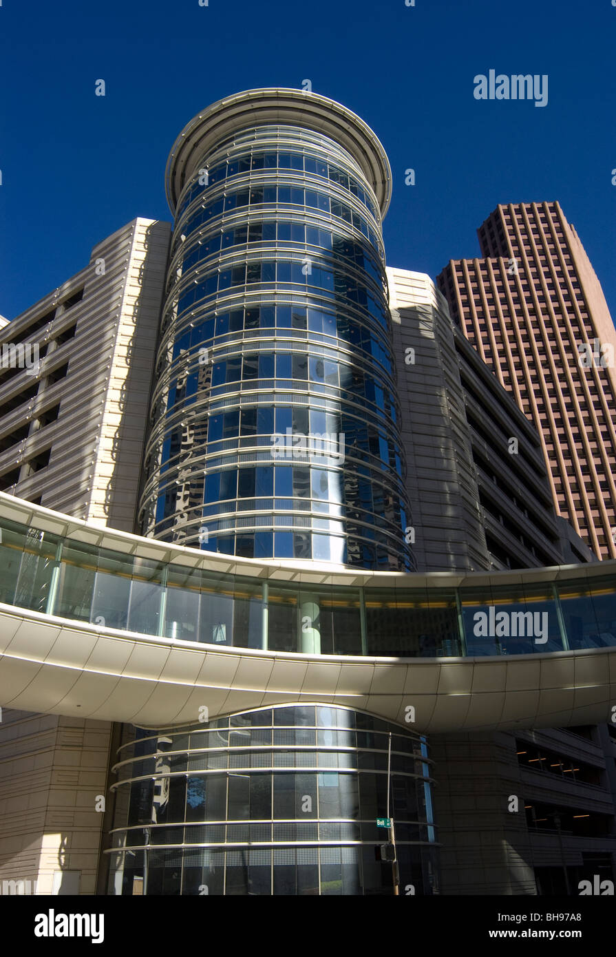 Modern buildings in the Skyline district of downtown Houston, Texas ...