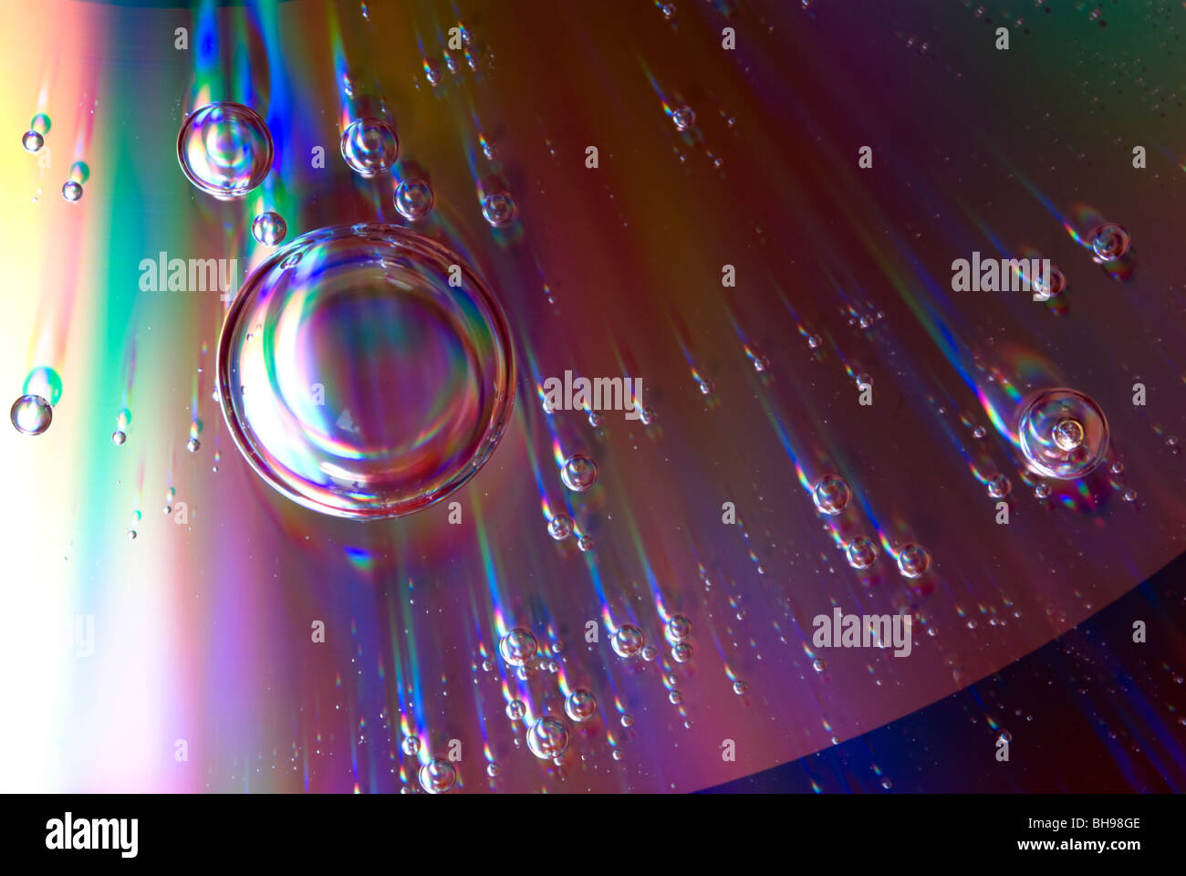 Cd dvd water drops hi-res stock photography and images - Alamy