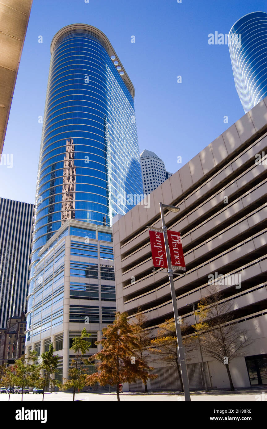 Modern buildings in the Skyline district of downtown Houston, Texas ...