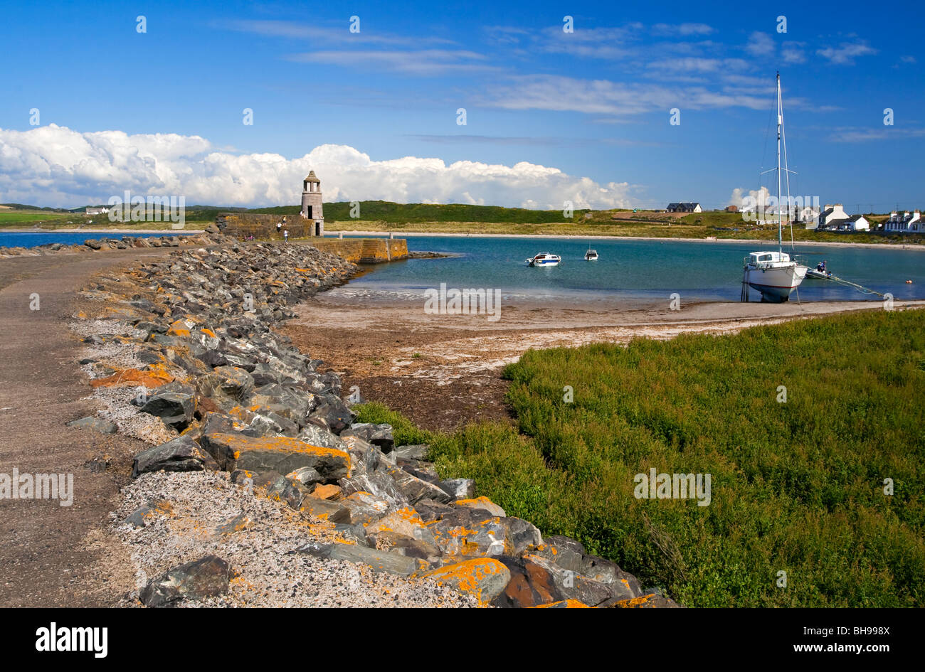 Port Logan in the Rhins of Galloway in Dumfries and Galloway in south ...