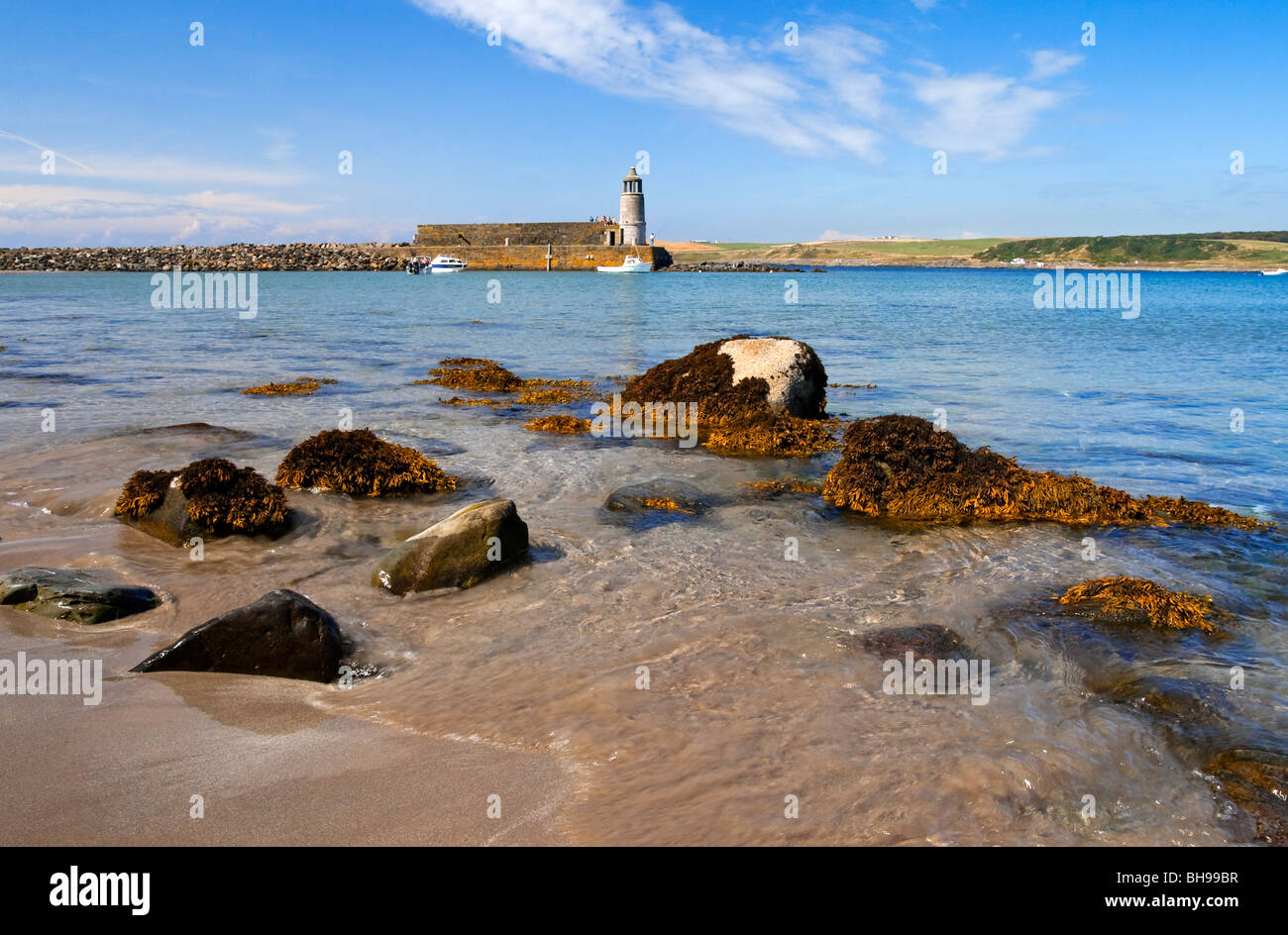 Port Logan in the Rhins of Galloway in Dumfries and Galloway in south ...
