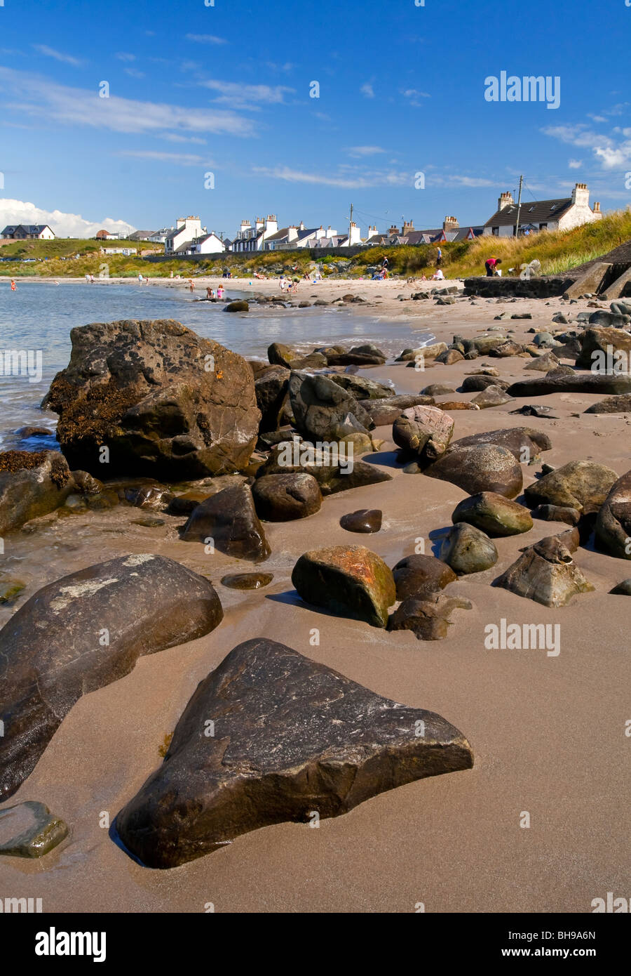 Port Logan in the Rhins of Galloway in Dumfries and Galloway in south ...
