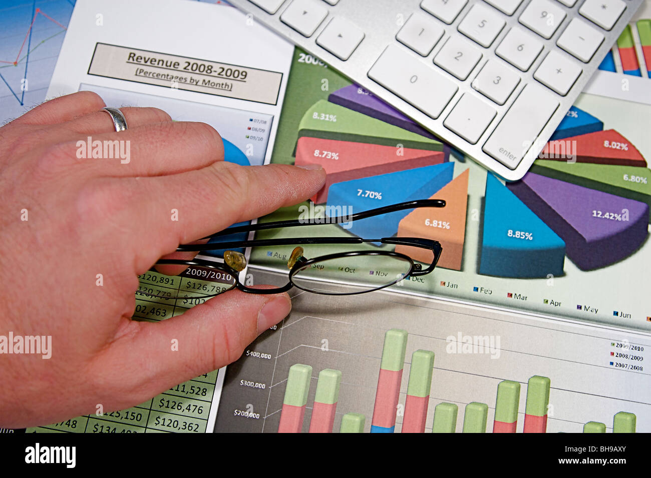 Business charts and graphs for strategic success Stock Photo - Alamy