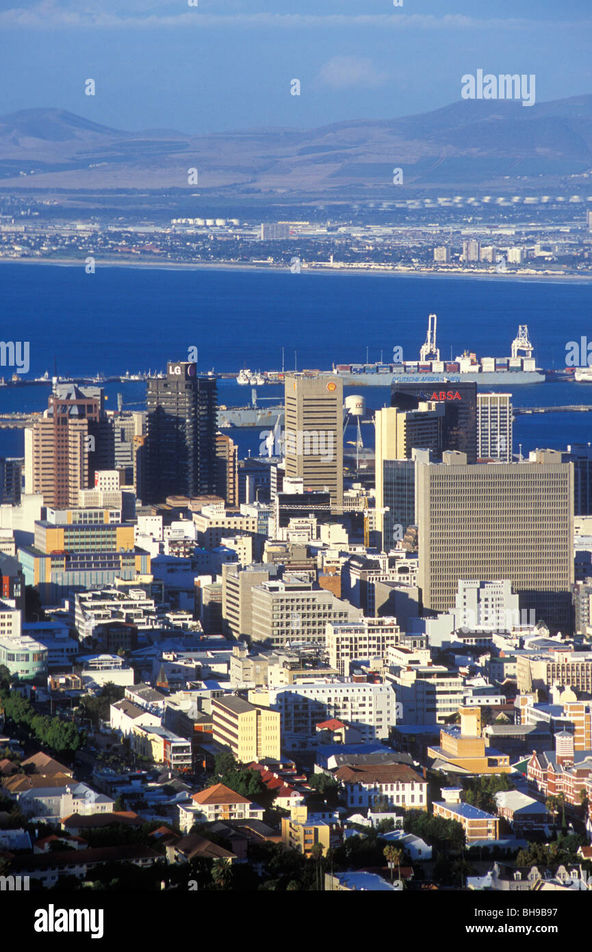 VIEW OVER DOWNTOWN CAPE TOWN, VIEW FROM SIGNAL HILL, BUSINESS QUARTER ...