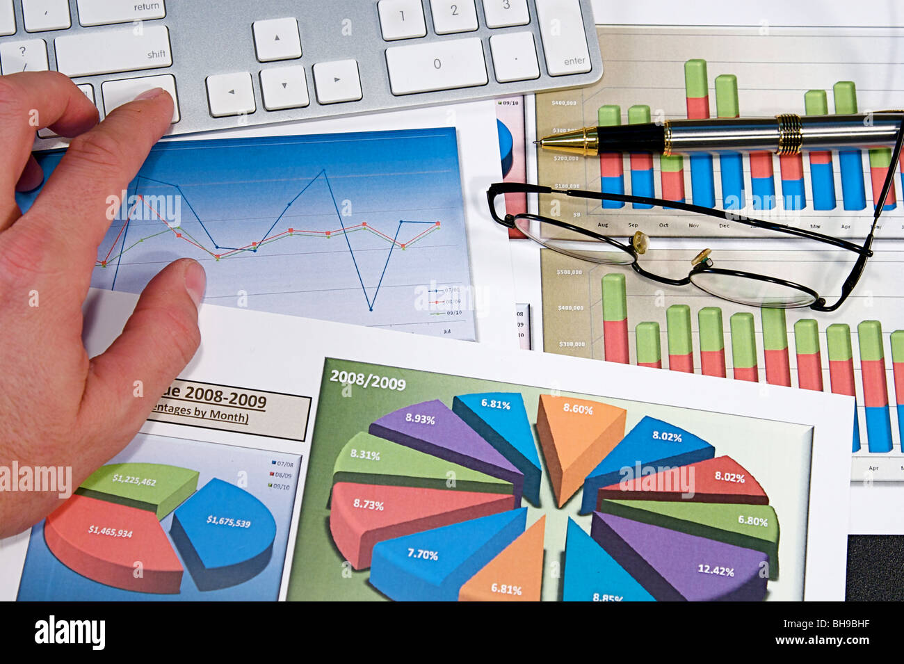 Business charts and graphs for strategic success Stock Photo - Alamy
