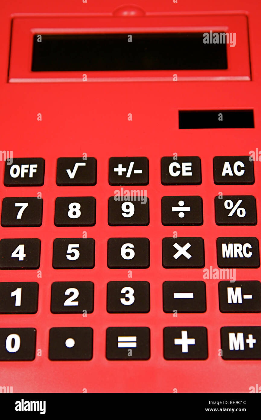 Students desktop lesson plan and calculator Stock Photo - Alamy