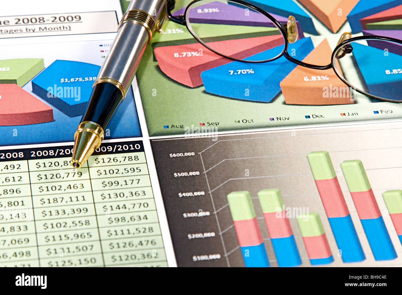 Business charts and graphs for strategic success Stock Photo - Alamy