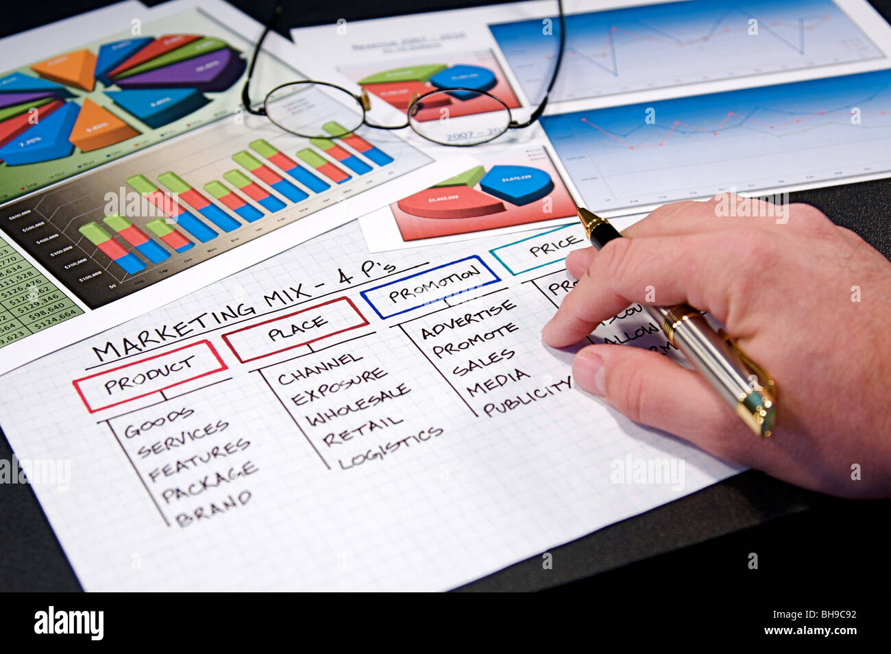 Business charts and graphs for strategic success Stock Photo - Alamy