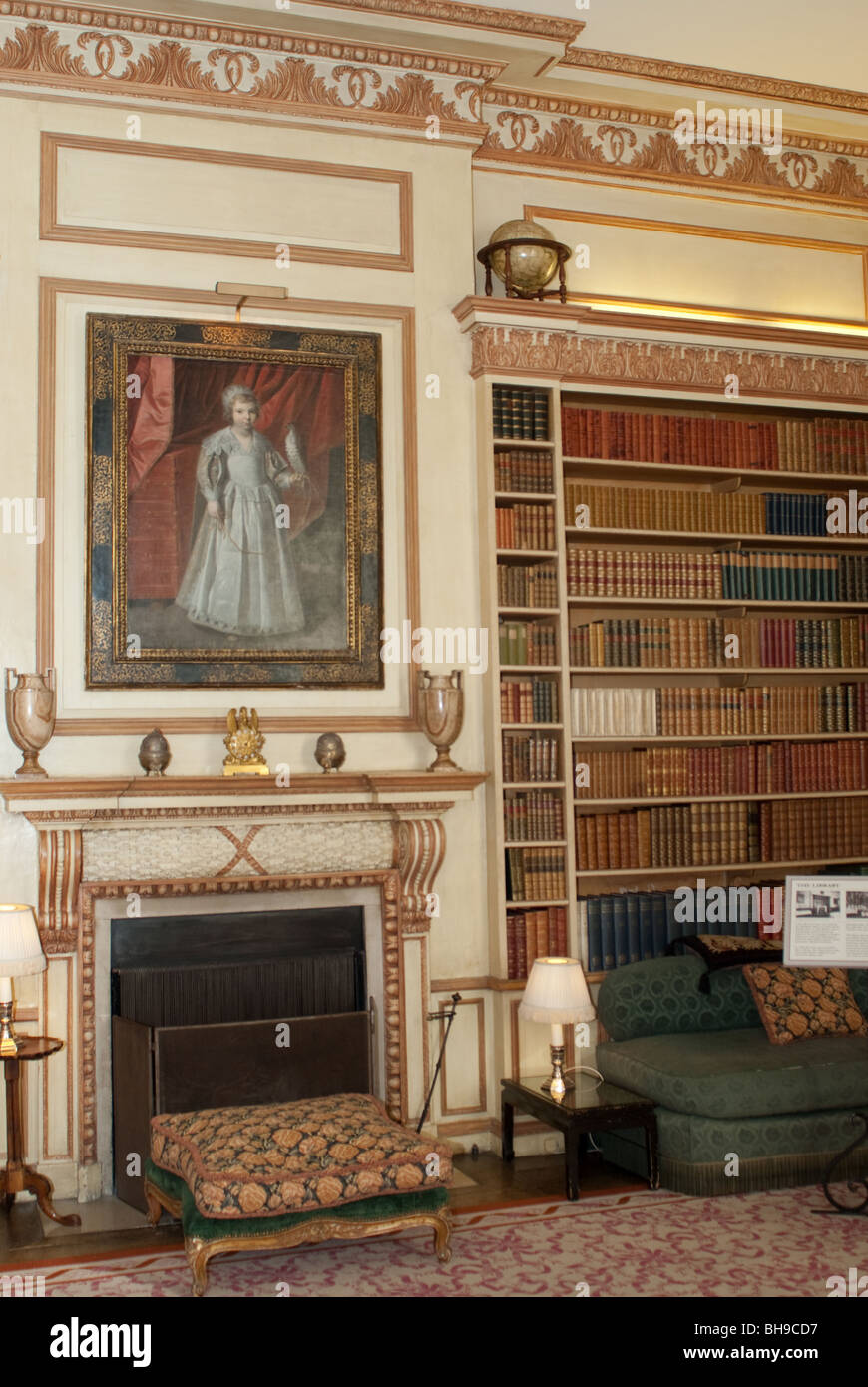 The Library at Leeds Castle Stock Photo - Alamy