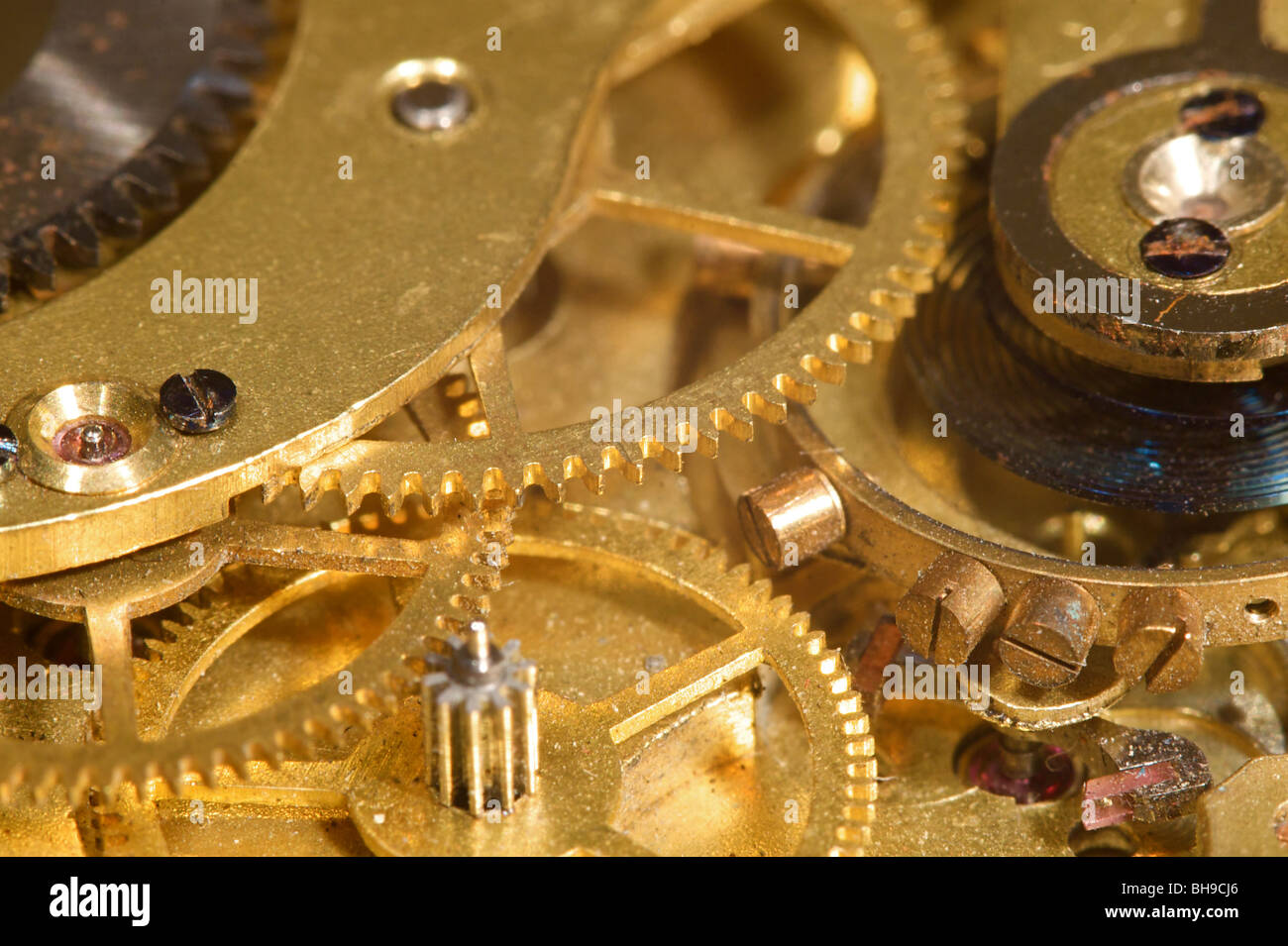 Closeup of the gears and teeth of a pocket watch Stock Photo - Alamy