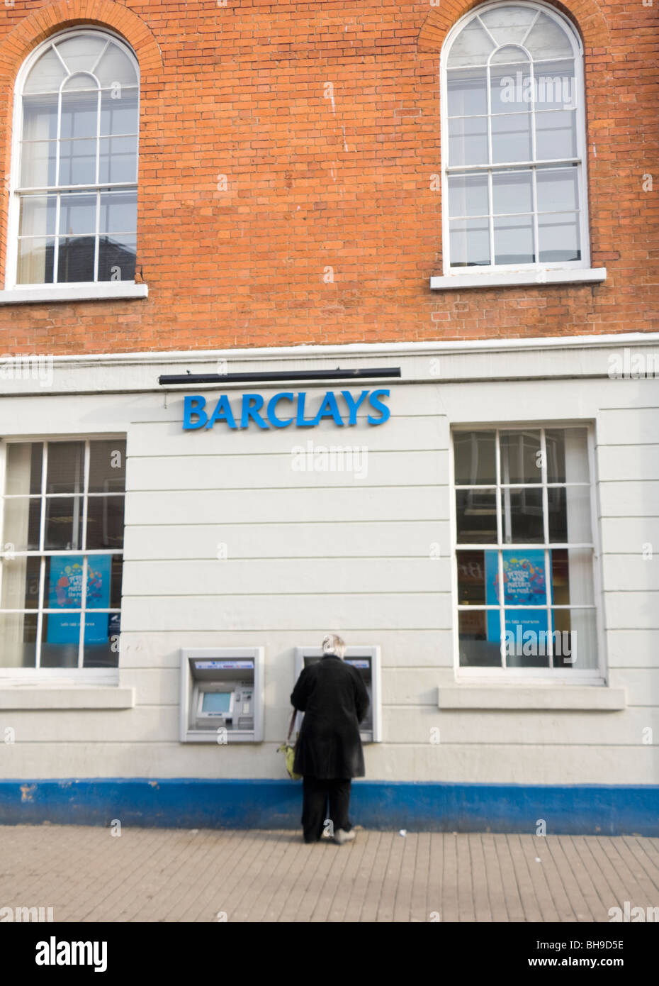 Barclays Cashpoint Hereford Herefordshire Stock Photo - Alamy