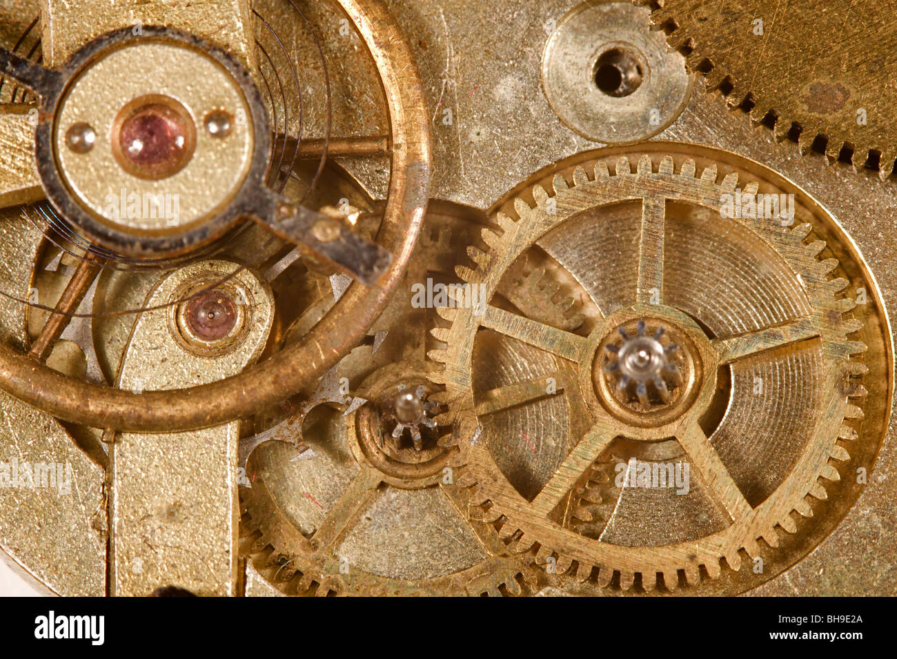 Closeup of the gears and teeth of a pocket watch Stock Photo - Alamy