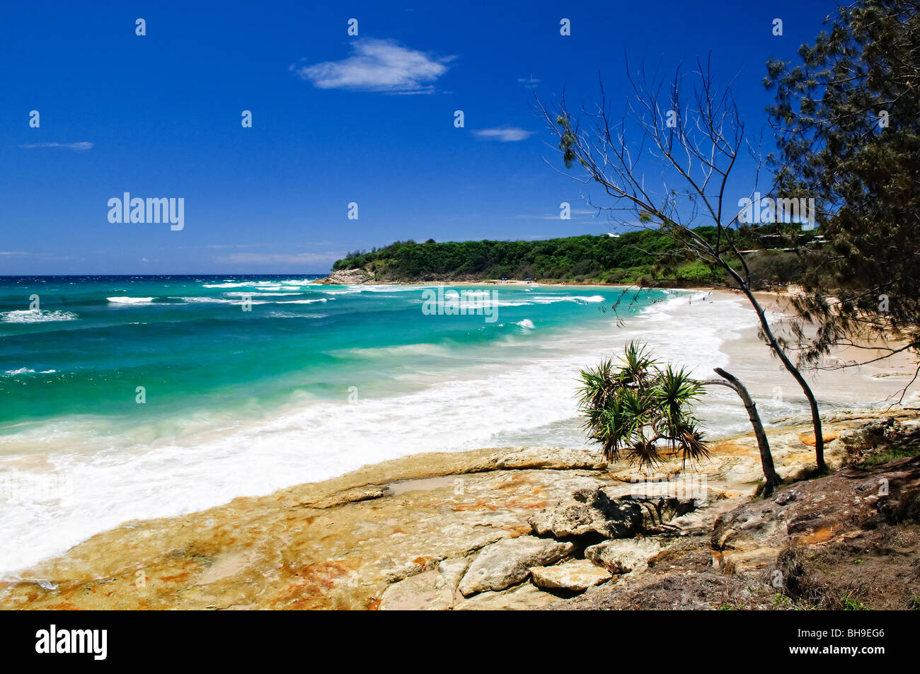NORTH STRADBROKE ISLAND, Australia - Cylinder Beach on North Stradbroke ...