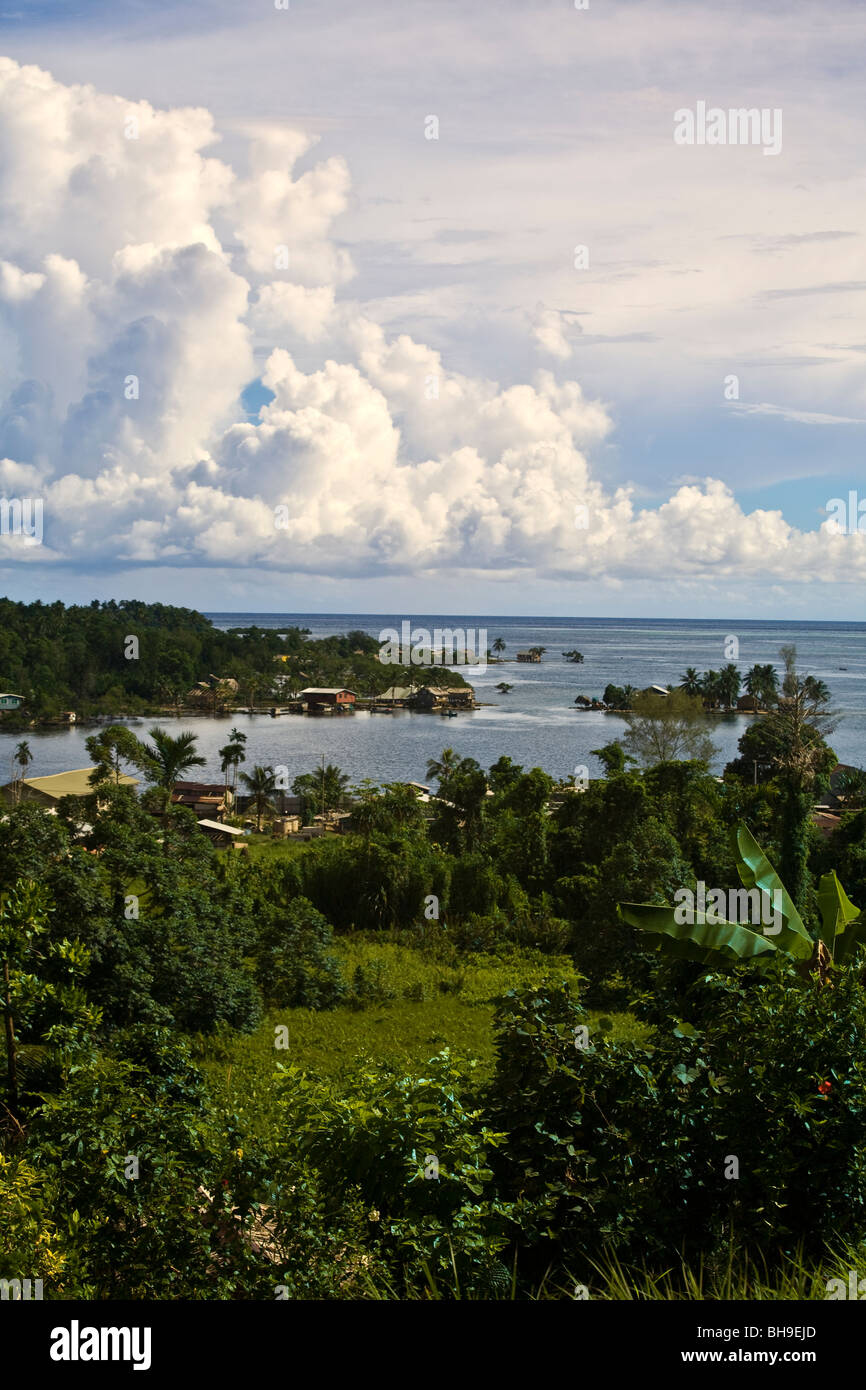 on the hilly island of Ghizo the town of Gizo serves as the provincial ...