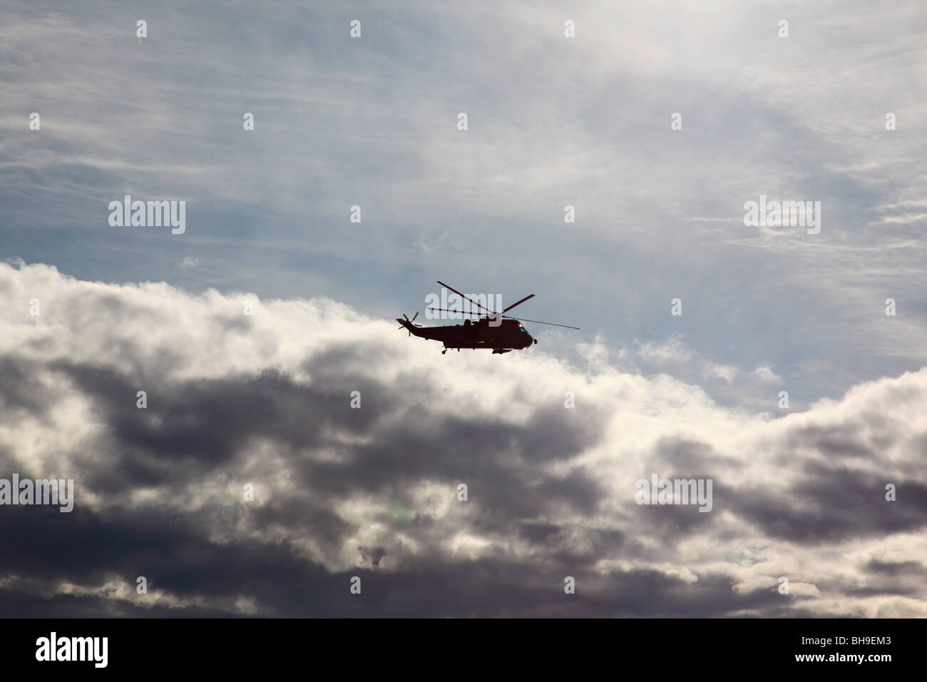 Helicopter in sky doing recovery exercises hi-res stock photography and ...