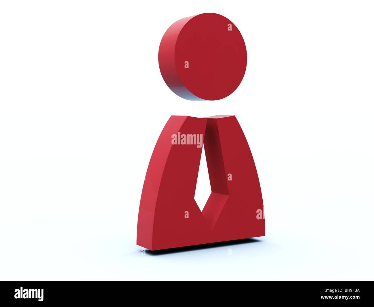 Person icon from blue and red series Stock Photo - Alamy