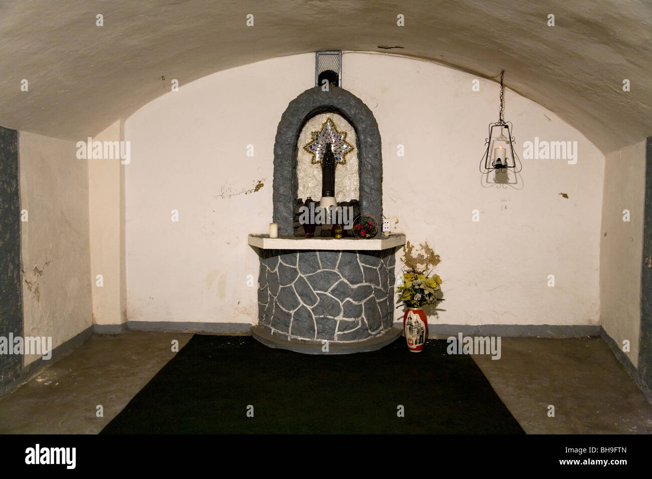Underground chapel / church at Louisa coal mine museum. Zabrze, Silesia ...