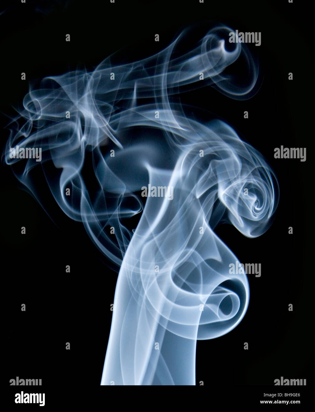 Swirls of smoke Stock Photo - Alamy