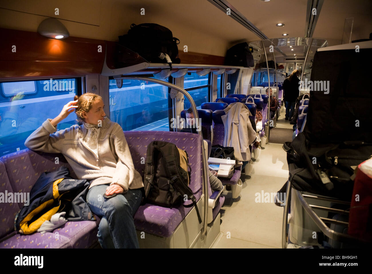 Sncf train interior hi-res stock photography and images - Alamy