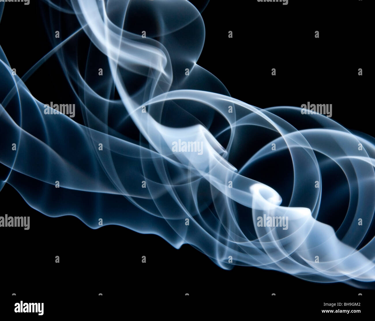 Swirls of smoke Stock Photo - Alamy