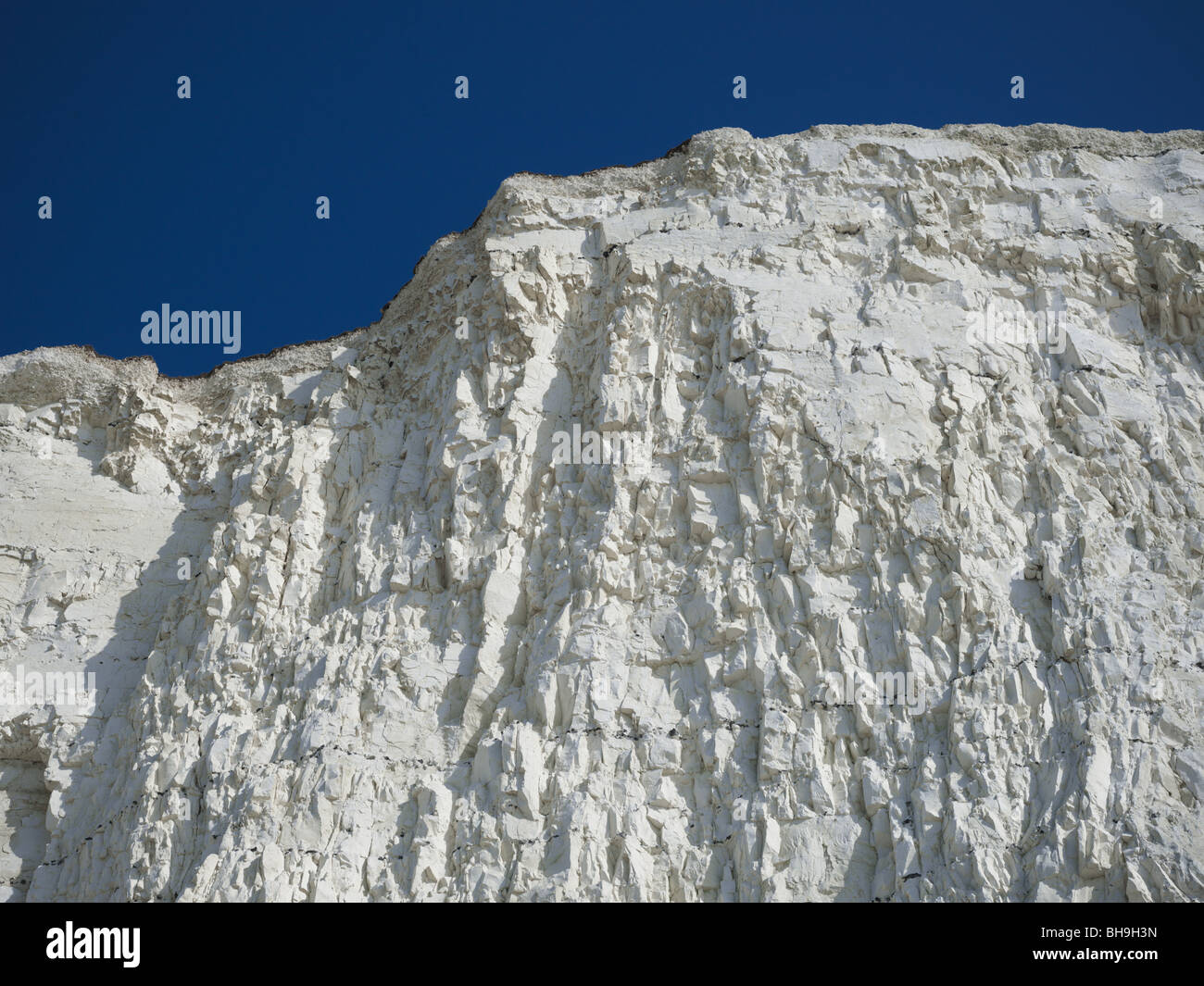chalk cliff edge seen from sea level Stock Photo - Alamy