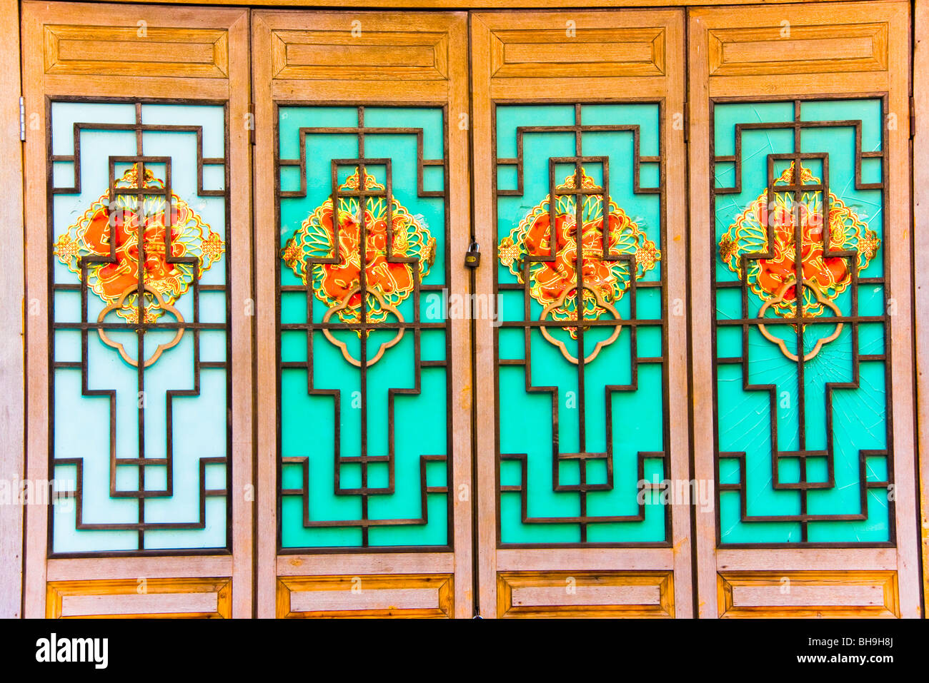 Concertina doors traditional Chinese Beijing China Asia Stock Photo - Alamy