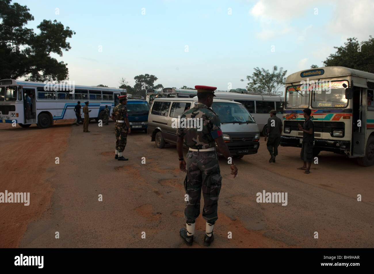 Gate way to the north road & rail crossings to Jaffna A9 road border at ...