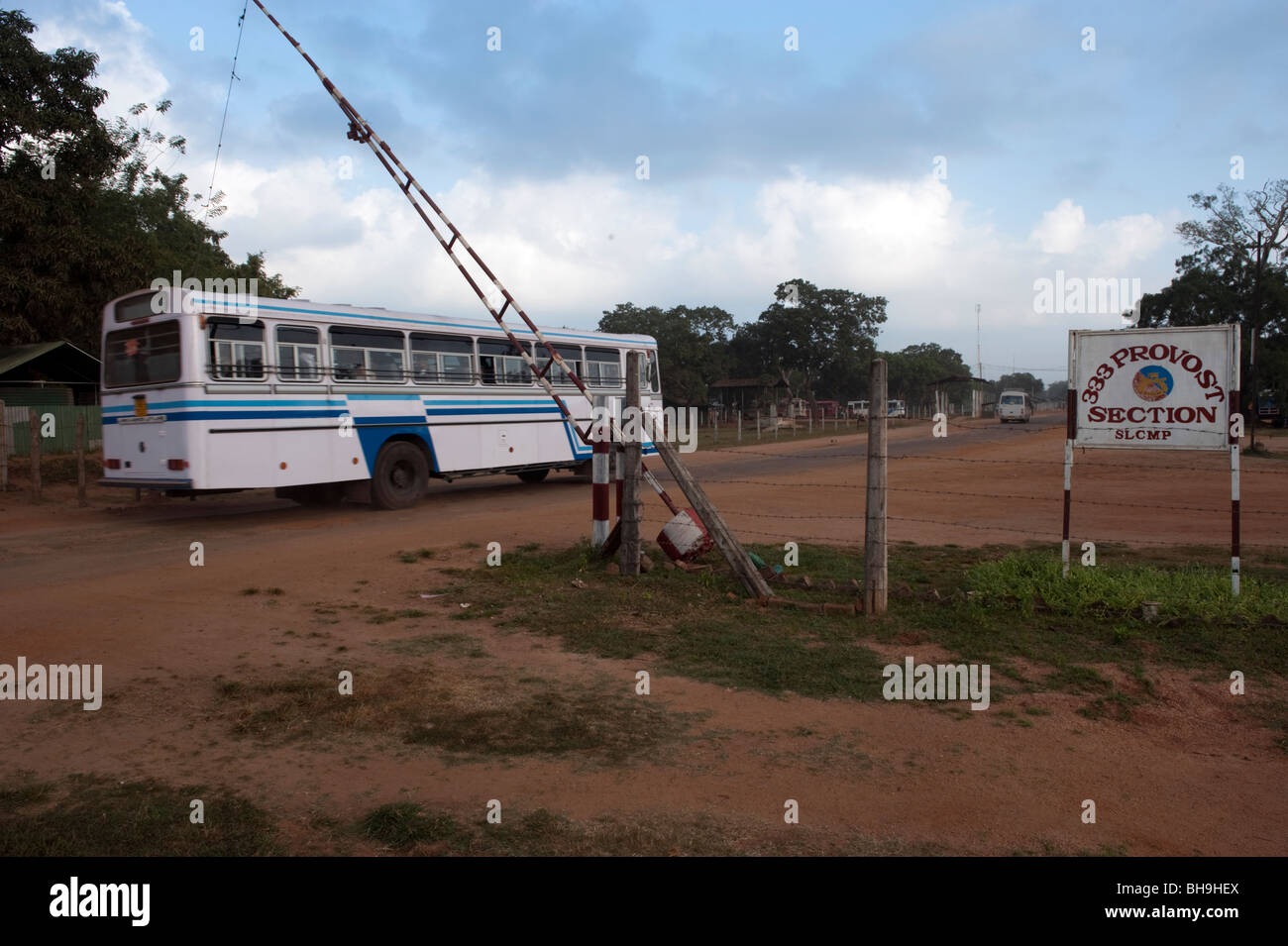 Gate way to the north road & rail crossings to Jaffna A9 road border at ...