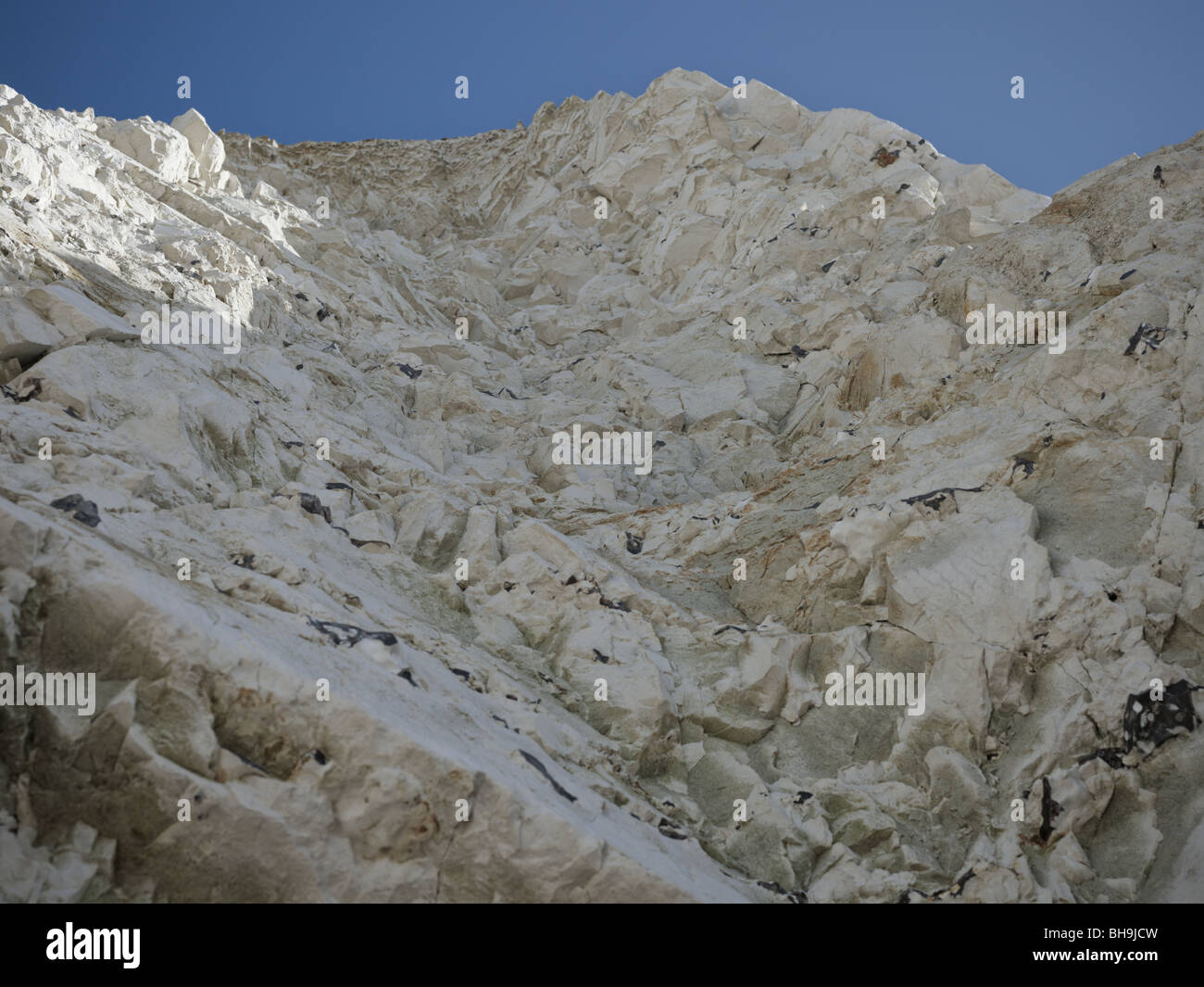 chalk cliff edge seen from sea level Stock Photo - Alamy