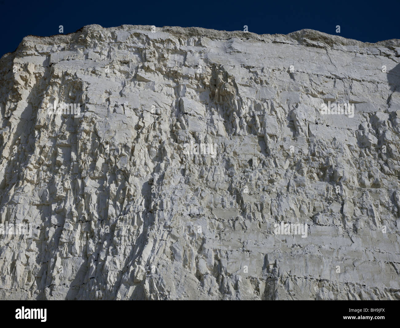 chalk cliff edge seen from sea level Stock Photo - Alamy