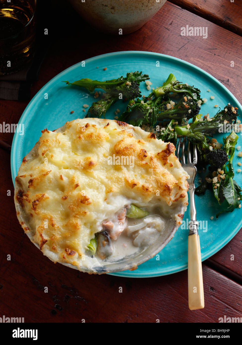 Individual fish pie Stock Photo - Alamy