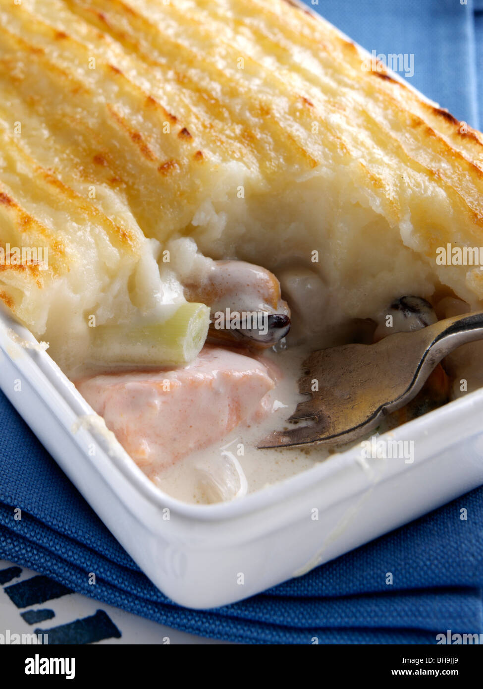Individual fish pie Stock Photo - Alamy