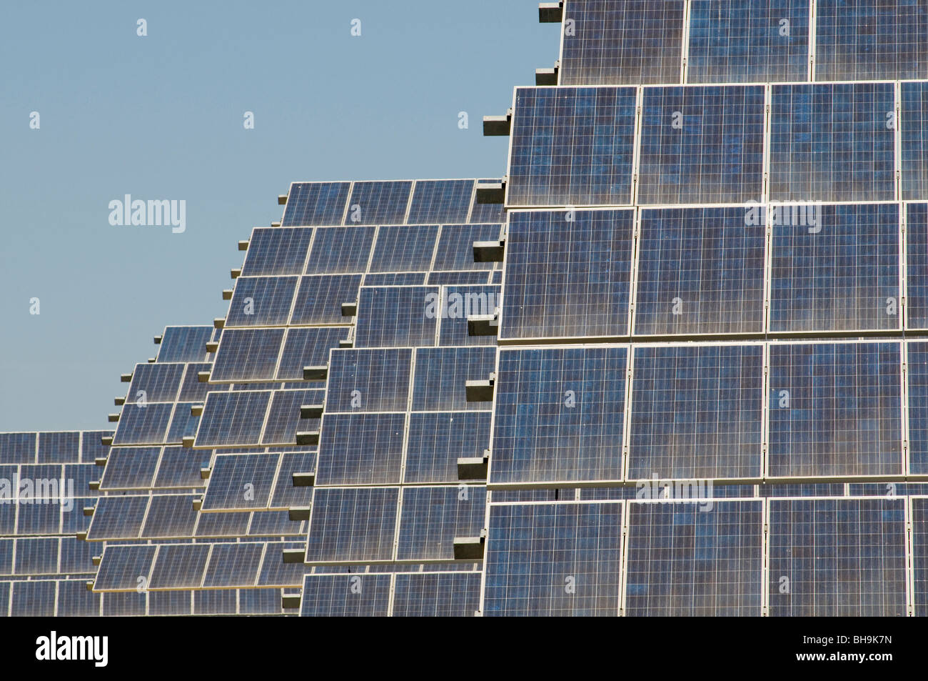 SPAIN.Solar panels creating renewable energy from the sun in Andalucia ...