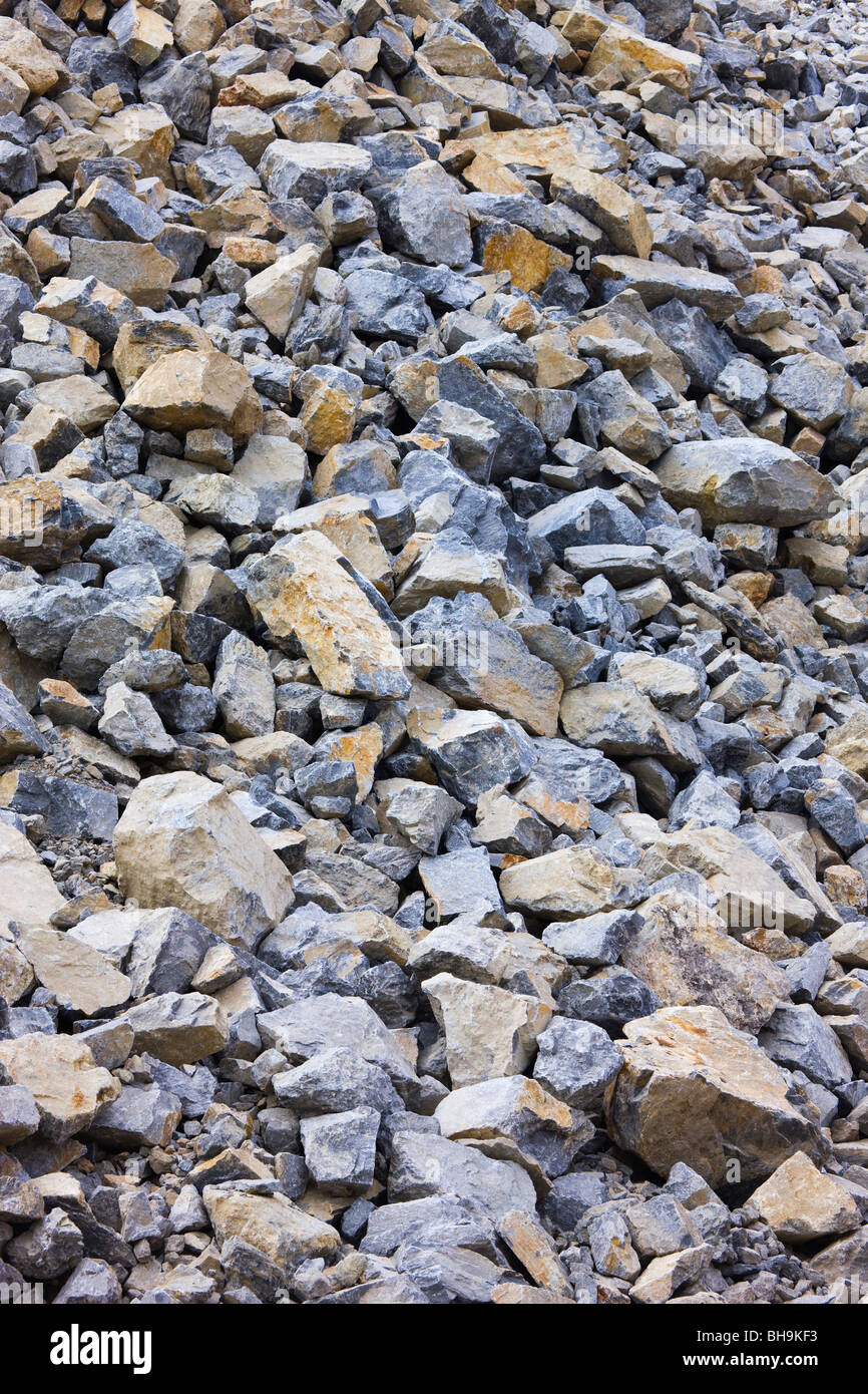 Pile of rocks in quarry Stock Photo - Alamy