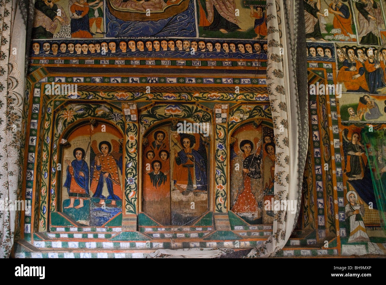 Interior of Ethiopian Orthodox Church, Lake Tana Stock Photo - Alamy