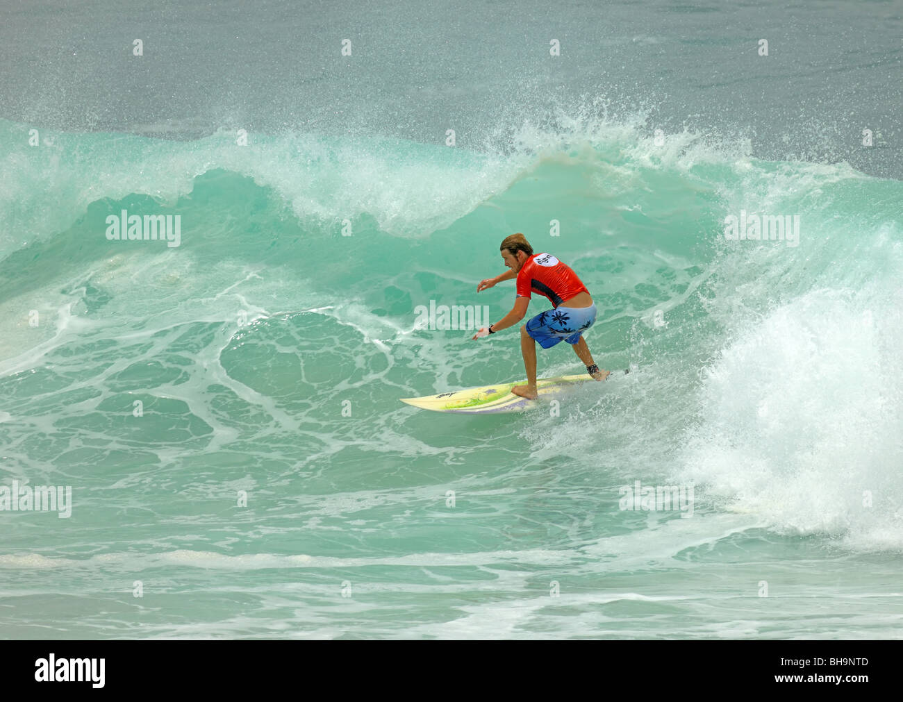 Surfing contest Australian surfers in competition Stock Photo - Alamy