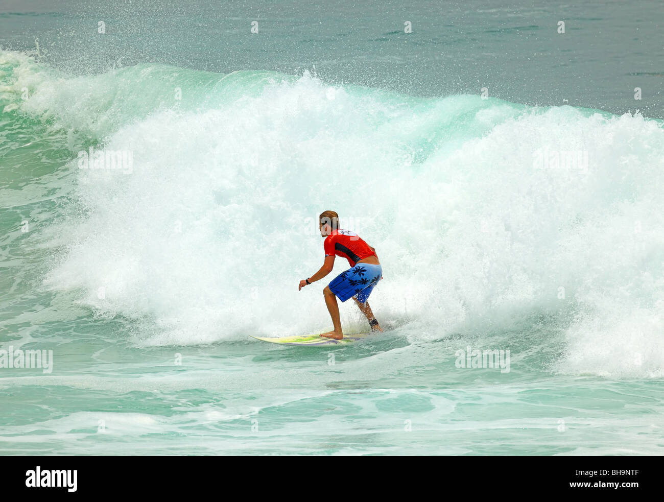 Surfing contest Australian surfers in competition Stock Photo - Alamy