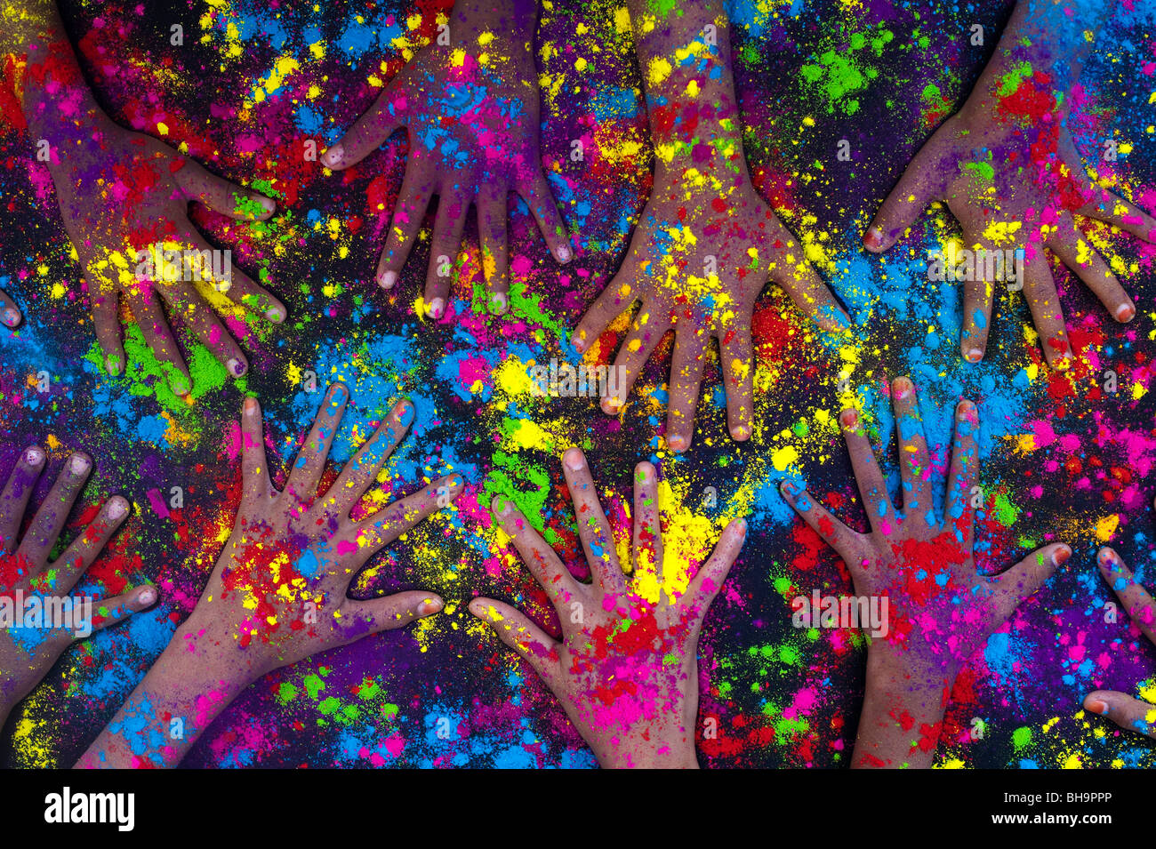 Indian childrens hands hi-res stock photography and images - Alamy