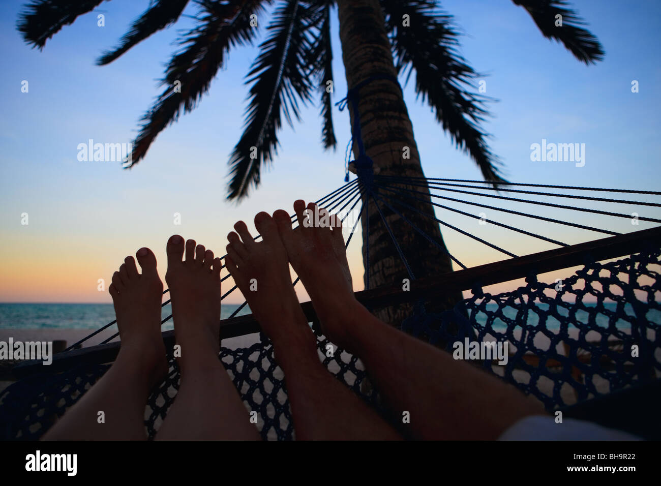 Beautiful vacation sunset Stock Photo - Alamy