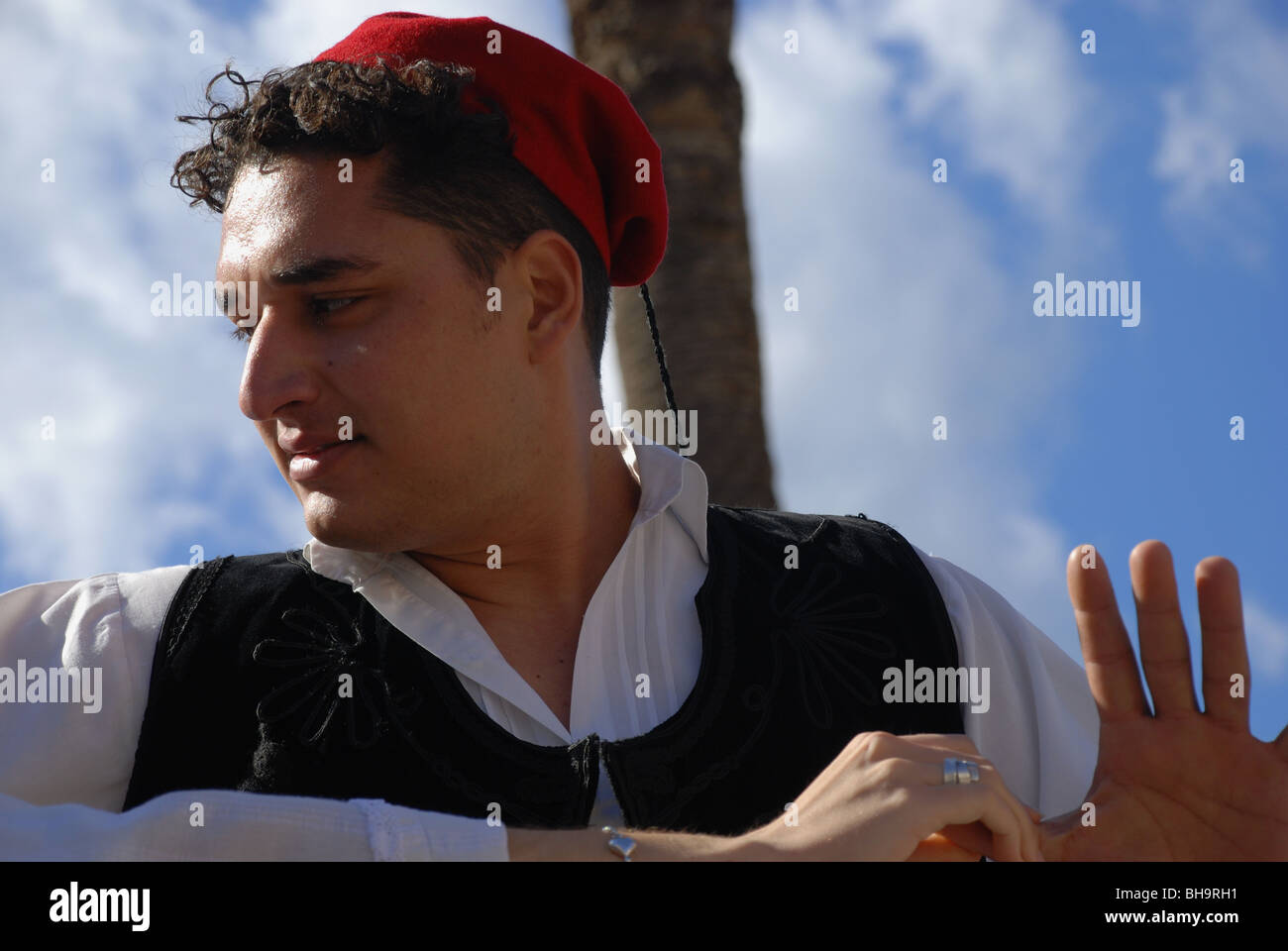 dance troupe in traditional costume perform for a national holiday in ...