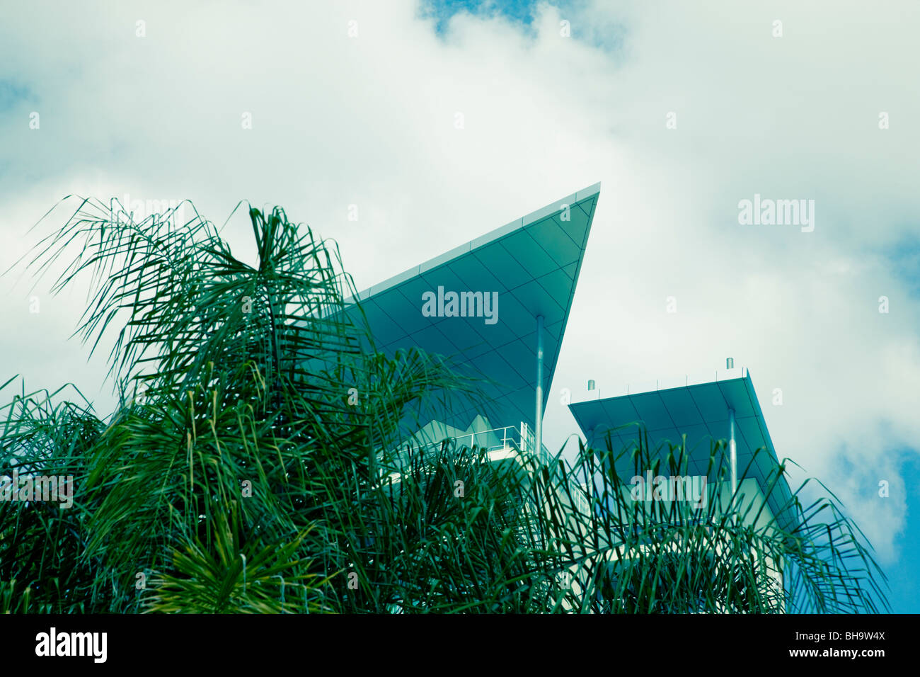 corporate building rooftop and trees Stock Photo - Alamy