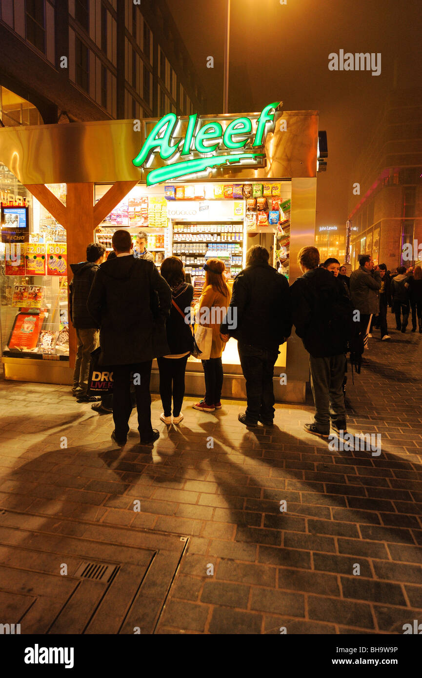 Aleef's confectionery cabin, which sells sweets and cigarettes, on ...