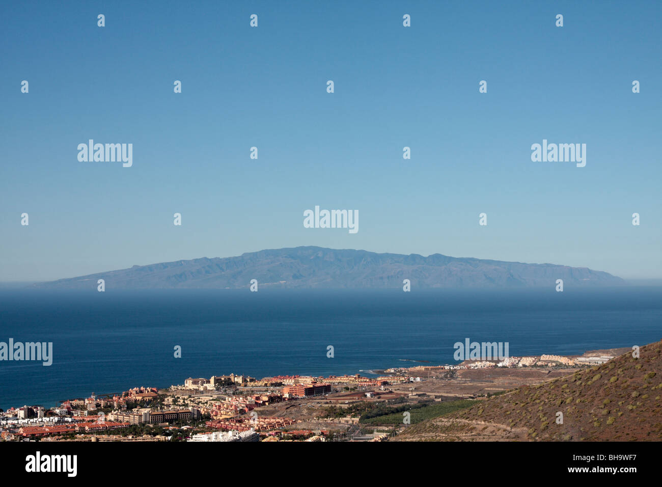 Early morning view from a villa in Roque del Conde on Tenerife to La ...