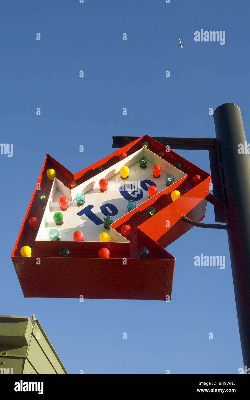 Arrow Pointing to the "To Go" Take Out Window of a Restaurant Stock ...