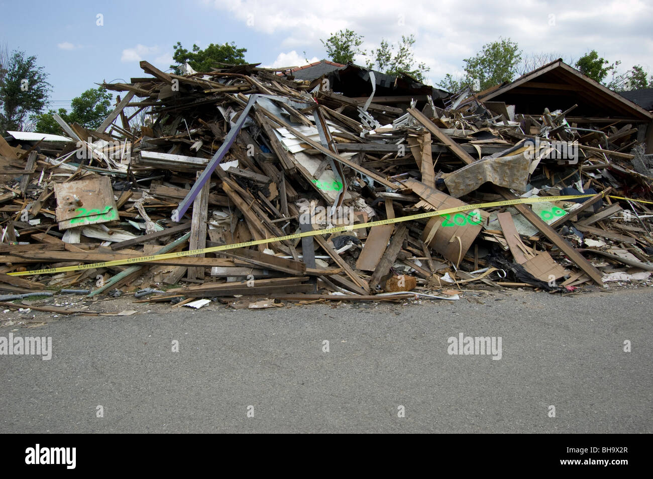Destruction seen 9 months after the flooding by Hurricane Katrina ...