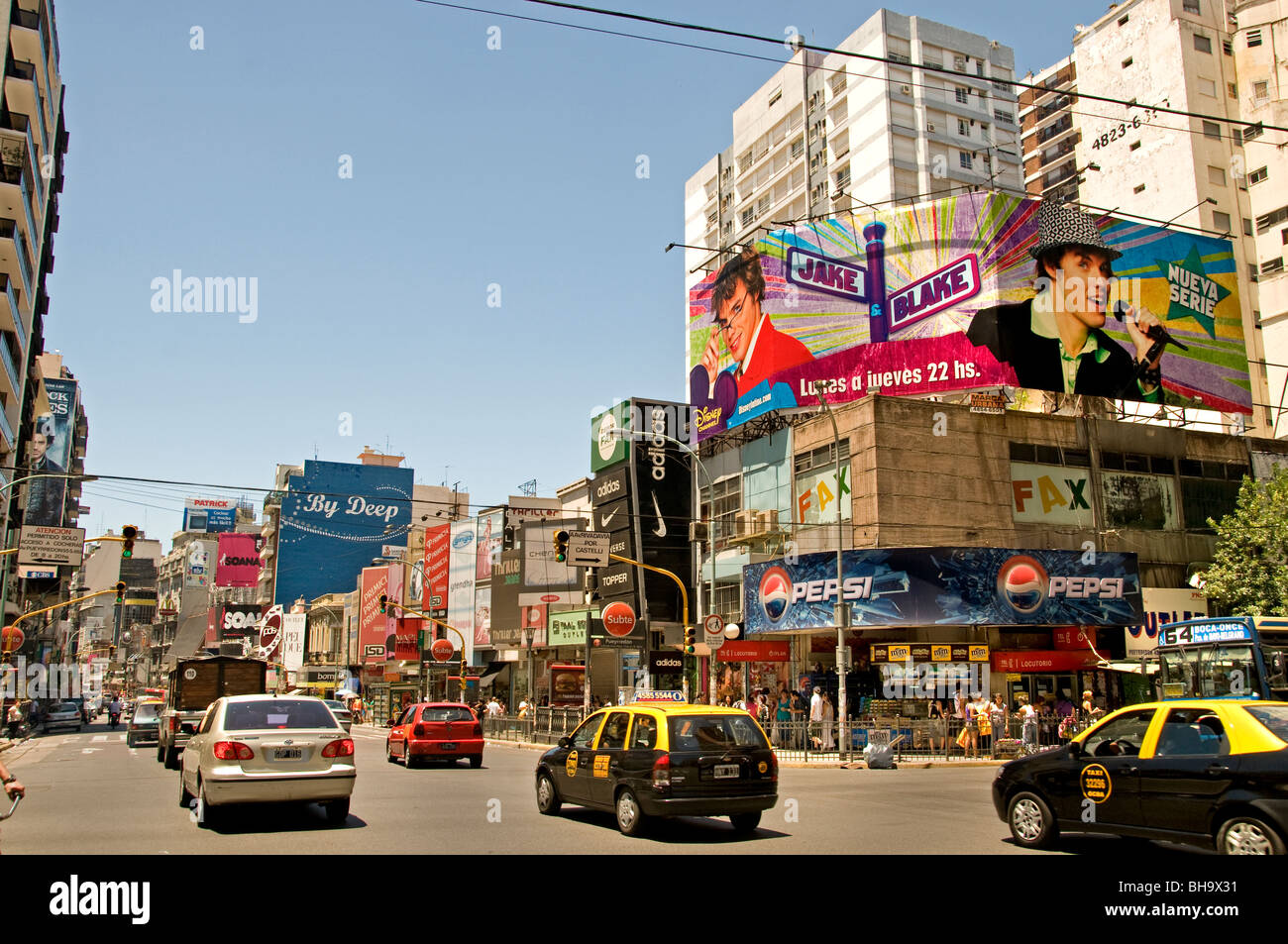 Avenida Corrientes Pueyrredon Buenos Aires Argentina Stock Photo - Alamy