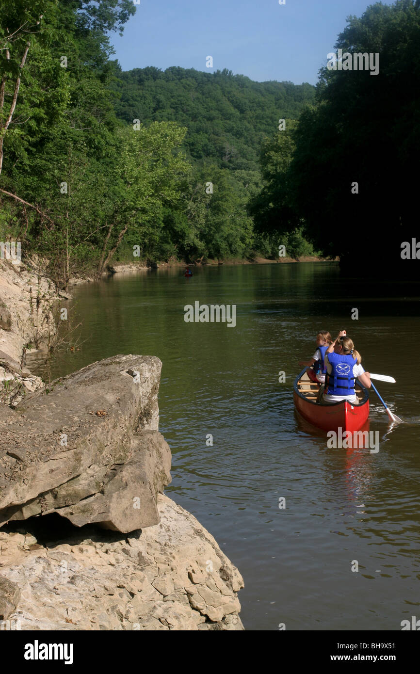 canoe boat Green river Mammoth Cave National Park Kentucky Stock Photo ...
